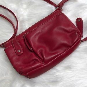 Ili New York | Bags | Ili New York Red Leather Crossbody Bag | Poshmark